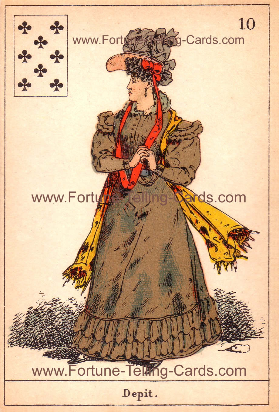 Sibilla Cards, Gypsy Fortune Telling Cards antique collection for sale